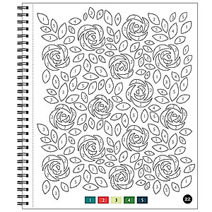 Brain Games - Color by Number - Large Print: Patterns (Stress Free Coloring Book)