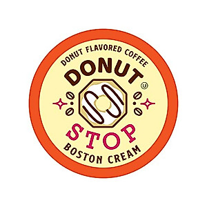 Donut Stop Flavored Coffee Pods, Compatible with 2.0 K-Cup Brewers, Donut Flavor Coffees, Assorted Variety Pack, 40 Count