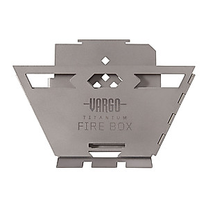 Vargo Titanium Fire Box - Ultralight Portable Camping Fire Box