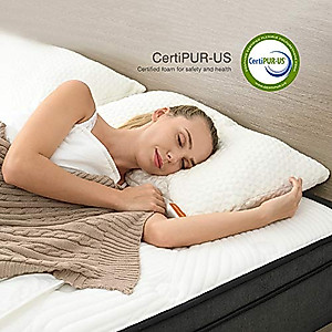 Sweetnight Twilight 10 Inch Mattress in a Box - PillowTop Memory Foam & Inner Springs Hybrid - Sleep Cool, Motion Isolating Individually Wrapped Coils - King