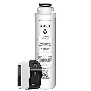 ICEPURE CTR-W2 RO Filter Replacement Cartridge, Replacement for Countertop Reverse Osmosis Water Filtration System, Purify Tap Water, Remove 99.99% PFAS&PFOA&PFOS，12-24 Months (1 Pack)