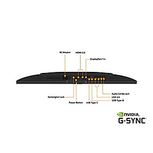 Gigabyte AORUS FI32Q 32" 165Hz 1440p HBR3,NVIDIA G-SYNC Compatible,Exclusive Built-in ANC, -KVM, 2560x1440 Display,1ms Response Time,HDR, 94% DCI-P3,1x DisplayPort 1.4,2x HDMI 2.0,2x USB 3.0,1x USB C