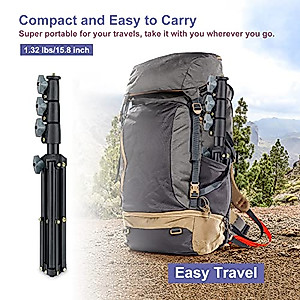 Selfie Stick & Tripod LINCO, Integrated, Portable All-in-One Professional, Heavy Duty, Lightweight, Bluetooth Remote for Apple & Android Devices, Separable Tripod Feet, Extends to 52", Black