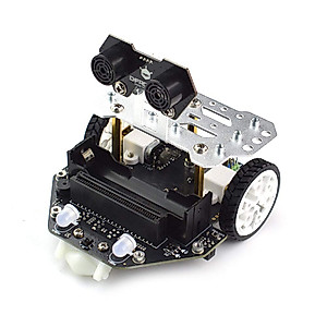DFROBOT Maqueen Plus Micro:bit Smart Robot Car | Microbit Robotics Kit Advanced Educational Robot Platform Compatible with HuskyLens AI Vision Sensor (Mirco:bit NOT Include)