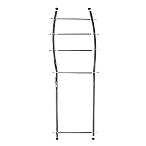 4 Bar Chrome Plated Bath Towel Ladder Drying Rack Stand,Chrome Embar Home Improvement Hand Towel Holder Towel Holder Bathroom Towel Holder Towel Holder for Bathroom Wall