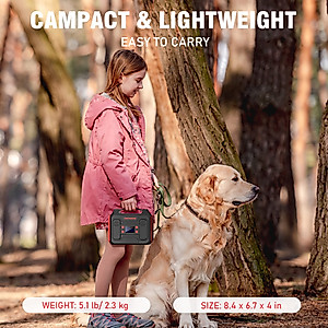 250Wh Portable Power Station with 60W Solar Panel, Solar Generator Outdoor Backup Battery Supply with AC Outlet for Tent Camping, Home Emergency, Traveling, RV Trip