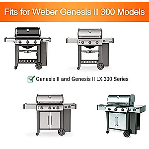 Hisencn 66044 Warming Rack for Weber Genesis II 300 Grill Parts, Genesis II E-310/E-315, II E-330/E-335, II S-310/S-335 Gas Grills, 25'' Warming Rack for Weber Genesis II 300 Grill Replacement Parts