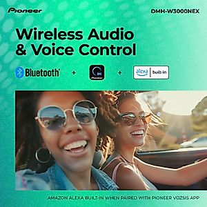 Pioneer DMH-W3000NEX 6.8" Double Din Multimedia Digital Media Receiver, Wireless Apple CarPlay and Android Auto, Bluetooth, Backup Camera Compatible, Touchscreen, One Touch Navigation