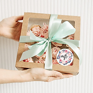 Thank You Stickers in 36 Designs, 2500 Pcs 1 Inch Thank You Stickers Labels for Envelopes, Bubble Mailers and Gift Bags Packaging for Small Business (Floral Style)