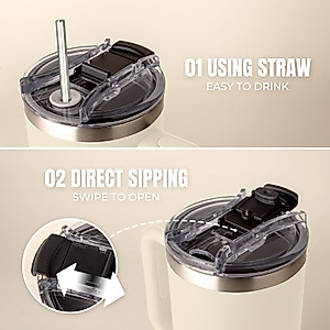 DOCRAGI Gifts for Sister from Sister, Gifts for Friends, Bestie Gifts for Women - Best Friend Birthday Gifts for Sister, Friendship Gifts for Sister, Bestie, Women - 40oz coffee Tumbler with Straw