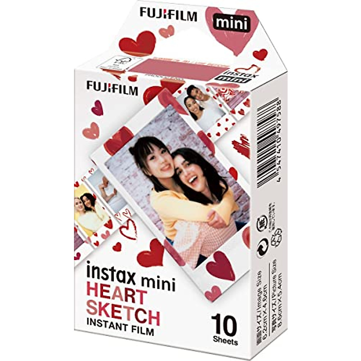 Fujifilm Instax Mini Heart Sketch Film - 10 Exposures