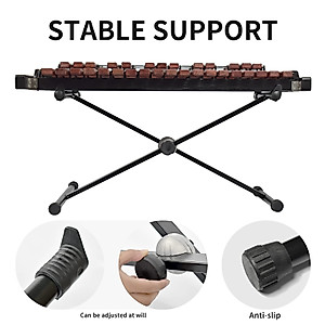 Voodans 32 Note Xylophone Professional Wooden Glockenspiel Xylophone with Mallet and Adjustable Stand