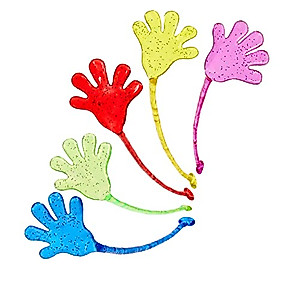 Cool Chimpanzee Stretchy Sticky Hands Kids Party Favors For Kids 4-8 (100-Pack) Toy Assortment, Stocking Stuffers, Easter Egg Toys Fillers