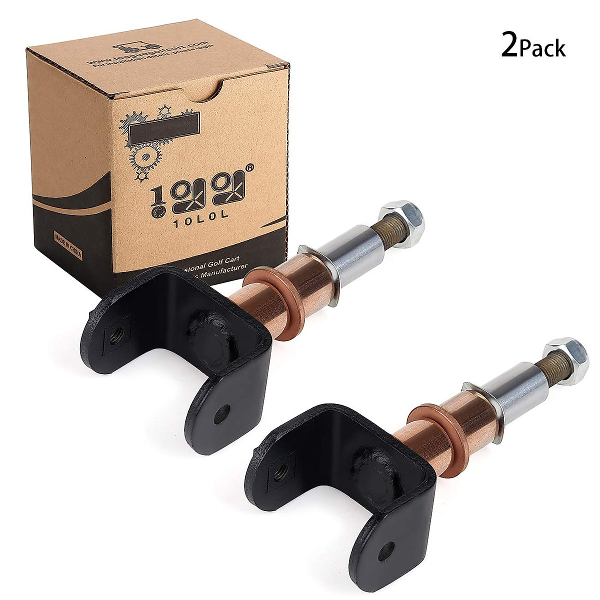 10L0L Complete Front End King Pin Kit for Club Car Precedent 2003.5-up Gas/Electric Golf Cart, OEM# 102287201 103638601 103638801