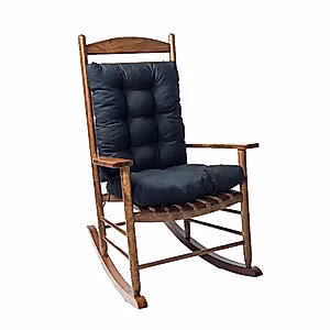 SEAHOME Rocking Chair Cushion Pad, 2 Piece Indoor/Outdoor Rocking Chair Cushions Set Non-Slip Overstuffed Patio Chair Cushion