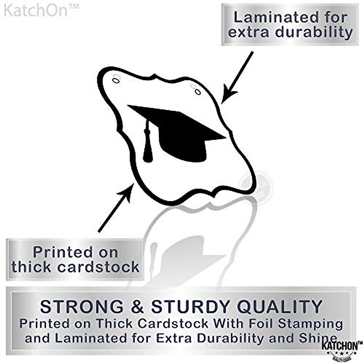 We Are So Proud Of You Banner - No DIY, Black and White Graduation Decorations 2023 | Graduation Banner for Class of 2023 Decorations | Congratulations Decorations | Graduation Party Decorations 2023