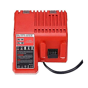 maki Lithium-ion Battery Charger Multi Voltage Charger Replacement for Milwaukee M18 14.4V-18V 48-11-1850 48-11-1840 48-11-1815 48-11-1828