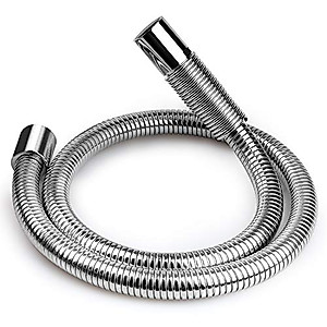 COOLWEST Flexible Metal Stainless Steel Hose 44 Inch for All Commercial Pre-Rinse Kitchen Sink Faucets Flexible Hose Replacement (111CM 44")