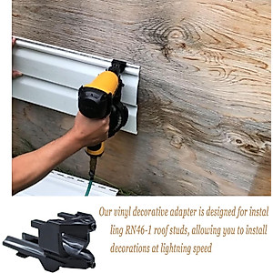 YETTAT Vinyl Siding Adaptor Tip DCN45RN for Dewalt Roofing Nailer Cordless 20v DCN45RND1, DCN45RNB Tip Replacement Vinyl Siding Adaptor Tip and Vinyl Siding Adaptor (A&B style Set of 2)