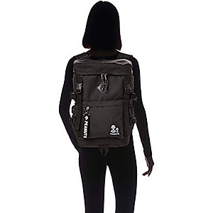 SNOOPY(スヌーピー) Women Silhouette Snoopy W Belt Square Backpack, Black x Black (SPR-687)