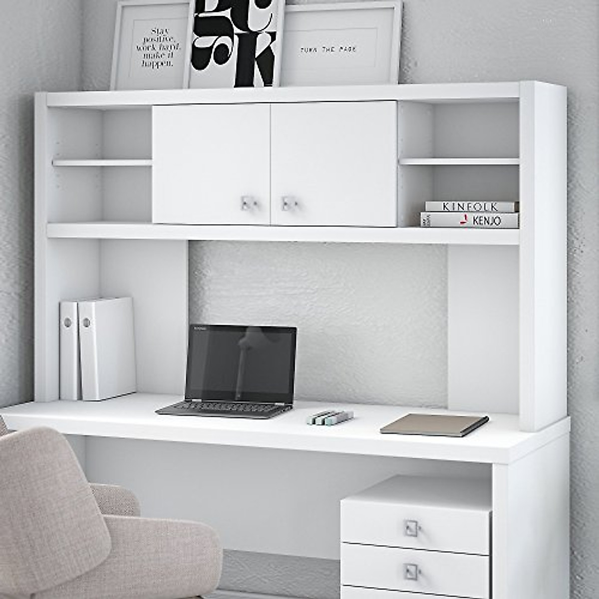 Bush Business Furniture Echo 60W Hutch, Pure White