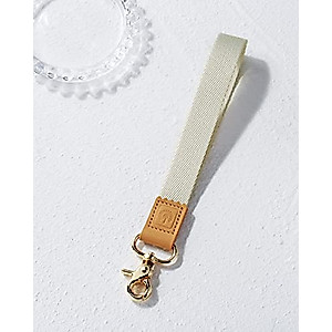 PikPok Mart Wrist Lanyard for Keys, Wristlet Key Chain Strap, Warm White Hand Wrist Keychain Holder for Women & Men