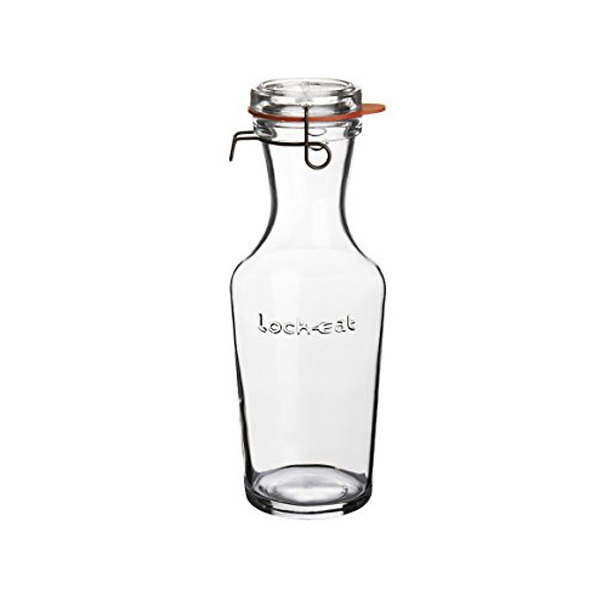 Luigi Bormioli Lock-Eat 3 Piece Jar Set 25.25 oz, 50.75 oz, 34 oz, Set of 3, Clear