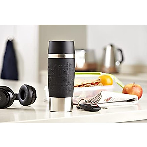Tefal Travel Mug, Stainless Steel, Black, 0.36 L