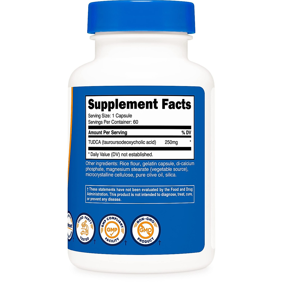 Nutricost Tudca 250mg, 60 Capsules (Tauroursodeoxycholic Acid) - Premium Quality