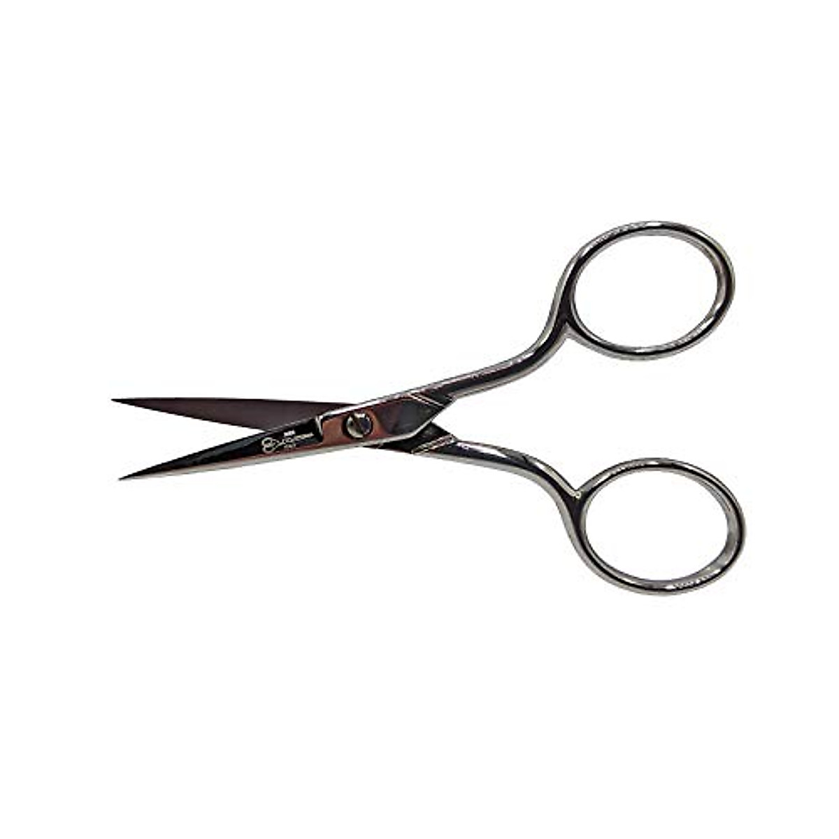 Ultima 4 Inch Embroidery Scissors – Drop Forged Carbon Steel Embroidery Sheers, Straight Blade, Chrome Plated & Made in Italy
