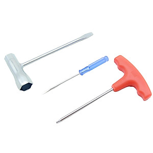 Chainsaw T-Wrench 13mm x 19mm with T27 Torx Screwdriver Set Compatible with Stihl, Makita, Husqvarna, Dolmar, Partner, Echo, Poulan, John Deere Chainsaws -Chainsaw Scrench with T-Handle Screwdriver