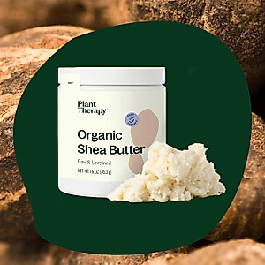 Plant Therapy Organic African Shea Butter Raw, Unrefined USDA Certified 16 oz Jar For Body, Face & Hair 100% Pure, Natural Moisturizer, Best for DIY Like Lotion, Cream, Lip Balm and Soap