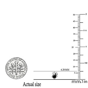 Dazzlingrock Collection 0.40 Carat (ctw) Round Black Diamond & White Diamond Ladies Stud Earrings, 10K White Gold