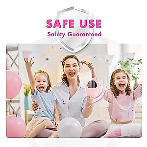 Balloon Pump Electric, SPLAKS Balloons Inflator Air Pump Portable Balloon Blower for Garland Arch, Party Decoration, Birthday, Gender Reveal, Graduation (Pink)