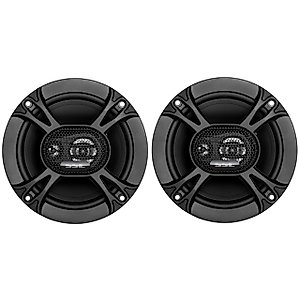 Sound Storm Laboratories EX365 6.5 Inch Car Door Speakers - 150 Watts (Pair), Coaxial, 3 Way, Full Range Audio, Sold in Pairs, Bocinas para Carro
