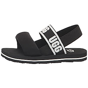 UGG Kids K Zuma Sling Sandal, Black, 7 US Unisex Toddler