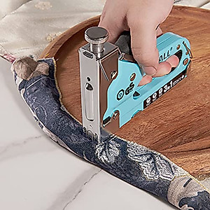 SHALL Staple Gun Heavy Duty, 3-in-1 Upholstery Staple Gun Kit with 3000 Staples, Staple Remover, Manual Brad Nailer with Specific Staples Outlet Position Indicator