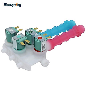 OEM 134637810 Washer Water Inlet Valve by Beaquicy (5 YEAR WARRANTY) - Replacement for Ken-more Crosley Washing Machine -Replaces 134637800, 7134637800, 7134637810, 1482877, AP4368791