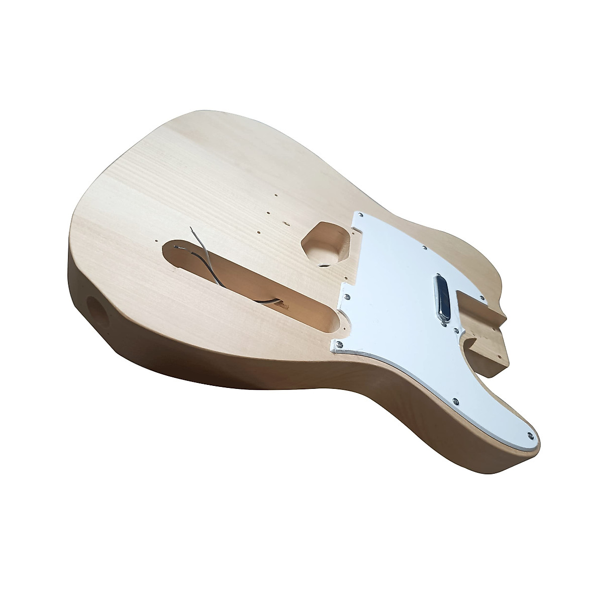 HENGYEE DIY Electric Guitar Kits Tele Style Beginner Kits 6 String Right Handed with Basswood Body Hard Maple Neck Maple Fretboard Chrome Hardware Build Your Own Guitar