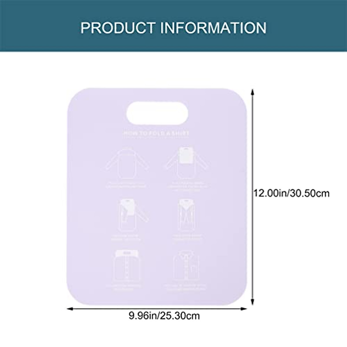 Zerodeko Clothes Folding Board 2pcs Laundry Folding Boards, Shirts Clothes Folder T-Shirt Garment Stacking Board Plastic Clothes Folder for T-Shirts, Sweaters, Clothing Folding Board