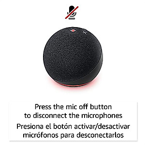 Echo Dot (5th Gen, 2022 release) | International Version with US Power Adaptor | Smart speaker with Alexa | Charcoal