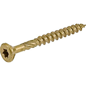 Power Pro 967774 Wood Screws, #8 x 1-3/4", Premium Outdoor Deck Screws, Rust Resistant, Epoxy Coated Bronze, 4000pcs Box