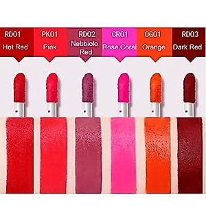 6 Colors/Set Wine Lipstick, Long Lasting Waterproof Lip Tint Set, Matte Lip Gloss Lipsticks Lip Stain