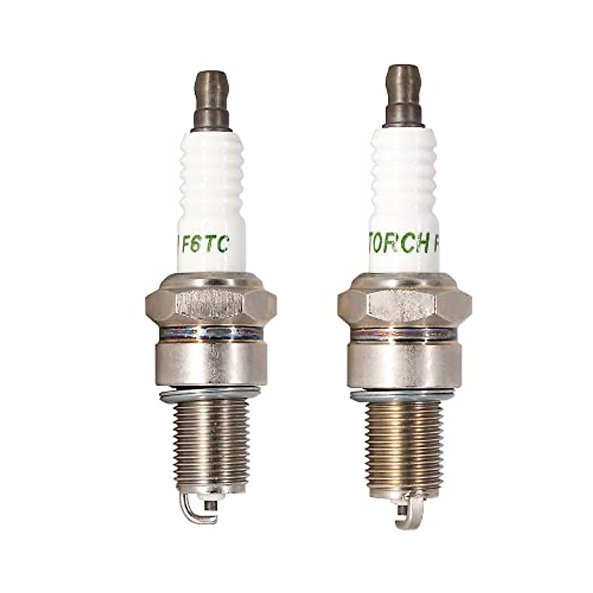 TORCH F6TC Spark Plug 131-047 Replace for NGK BP6ES Spark Plug, for Bosch W6D Spark Plug, for CHAMPION N9YC Spark Plug, for Honda GX140 GX160 GX200 5.5hp 6.5hp Engine Generator, OEM, ea