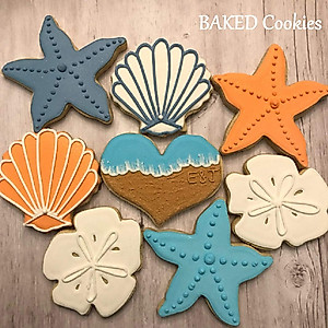 Sandy Beach Cookie Cutter 4 Piece Set from The Cookie Cutter Shop – Tin Plated Steel Cookie Cutters