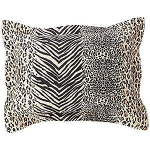 Pointehaven Printed 300 TC 3-Piece 100-Percent Combed Cotton Duvet Set, Urban Safari, Queen