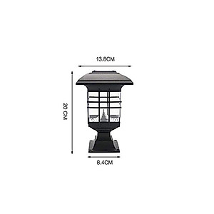 LED Solar Outdoor Light Waterproof Decorative Outside Solar Wall Lamp Portable Pillar Stigma Lawn Light for Home Garden Column Cage Path Landscape Grass Street Patio Backyard Villa Decoration 2 Pack