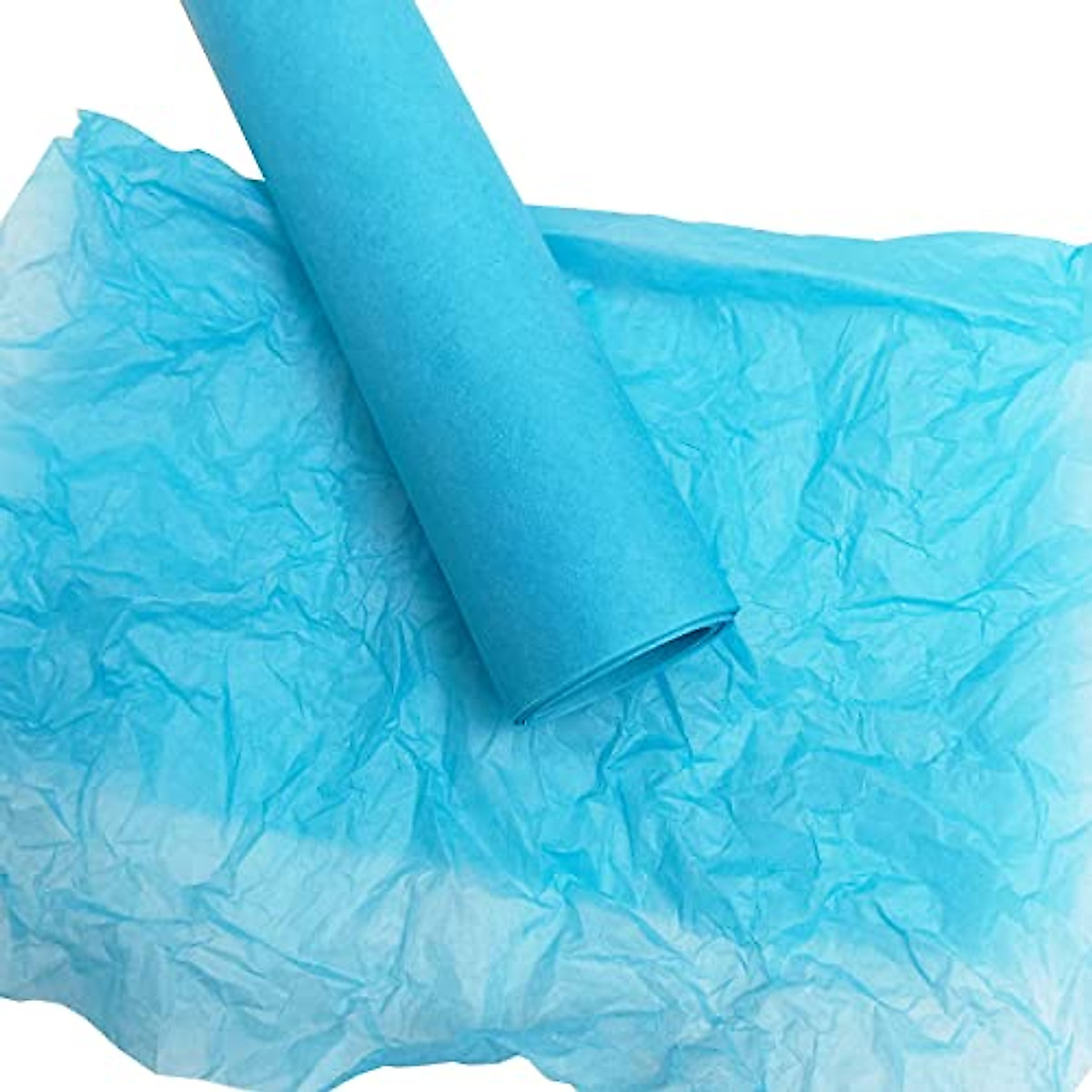 TTLLQQ Blue Tissue Gift Wrapping Paper 120 Sheets Set, 50 * 35cm, Baby Blue Sky Blue Ultra Sapphire Lake Blue Premium Mix Recyclable Bulk, DIY Art Craft Decor, Wedding. Baby Shower.