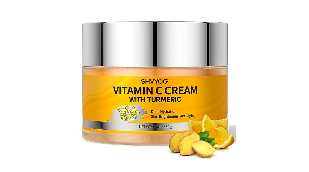 Vitamin C Face Moisturizer, Turmeric Vitamin C Face Cream, Anti-aging Hydration Skin Firming ...