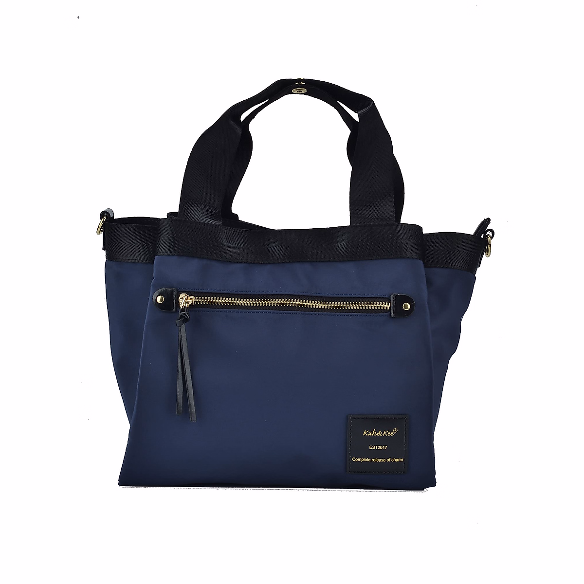 Kah&Kee Handbags for Women Shoulder Bags Tote Satchel Crossbody Water-Repellent Nylon (Navy)